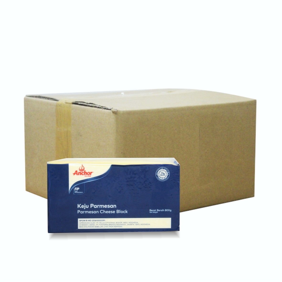 Jual Keju Parmesan Anchor Ukuran 24 x 800 Gram Dijamin Murah ...