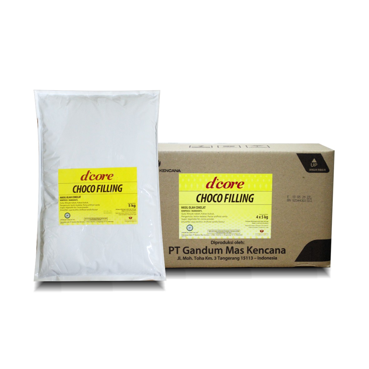 D'Core Choco Filling 4 x 5 Kg | Selai