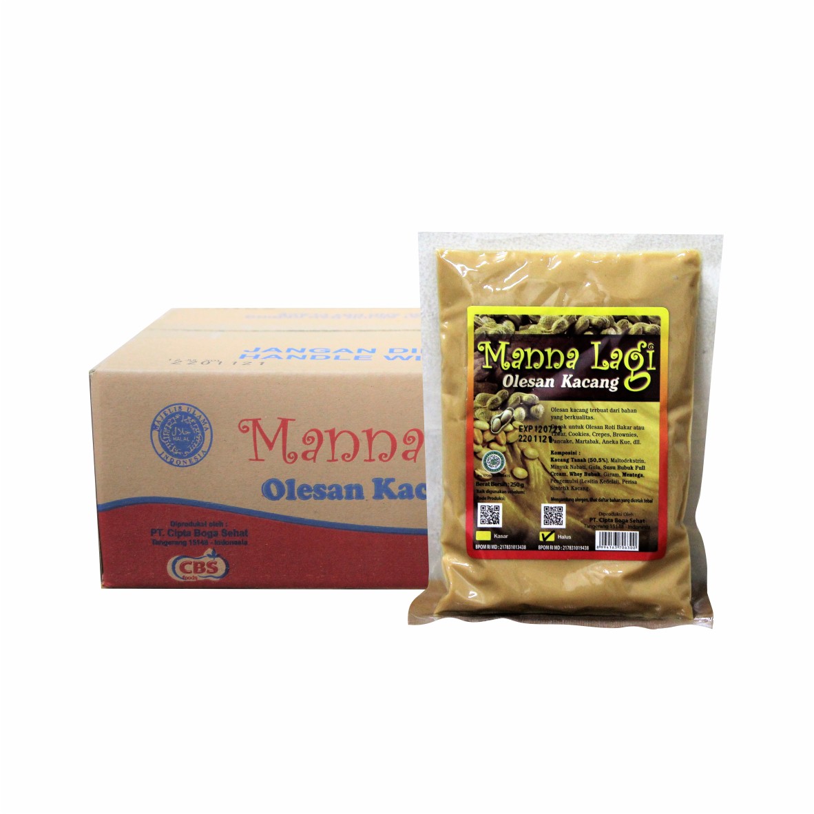 Manna Lagi Selai Kacang 20 x 250 Gr | Selai