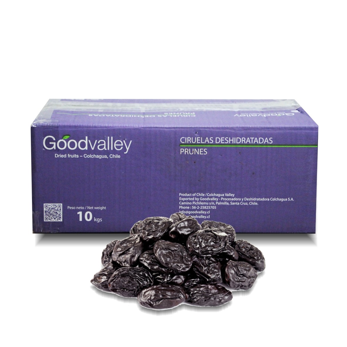 Dried Pitted Prunes Goodvalley 10 Kg